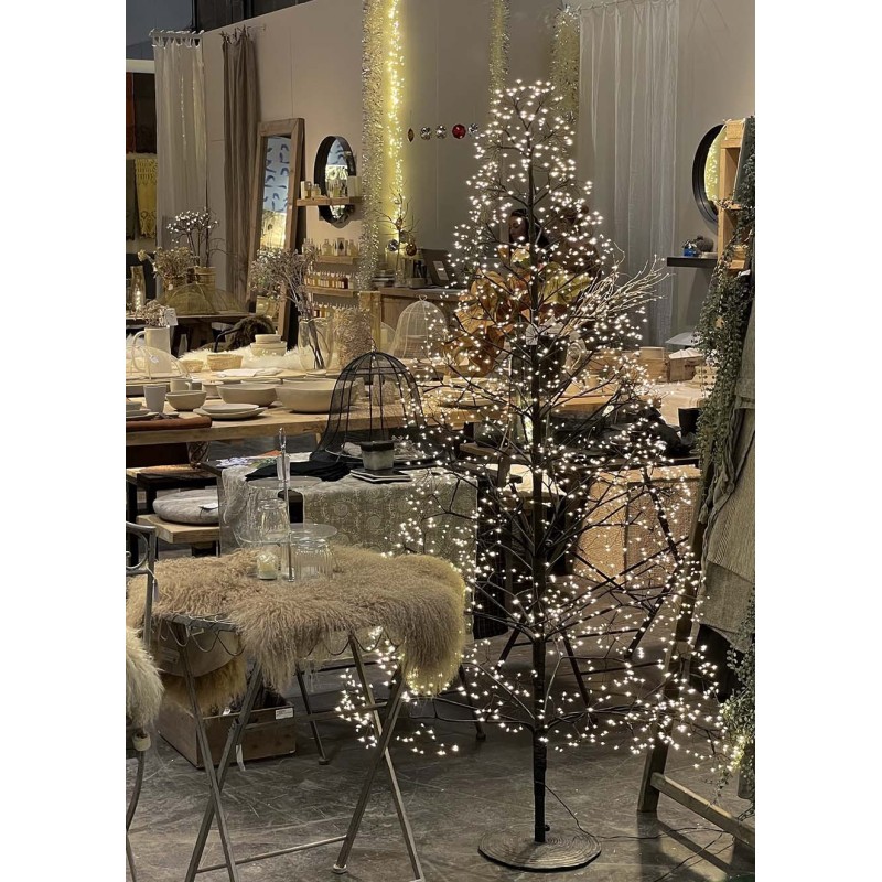 Black iron tree with 2100 led lights for indoor and outdoor use d100 ...